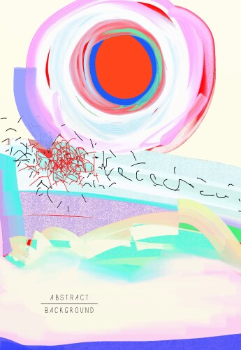 Creative 3d flow poster design abstract background