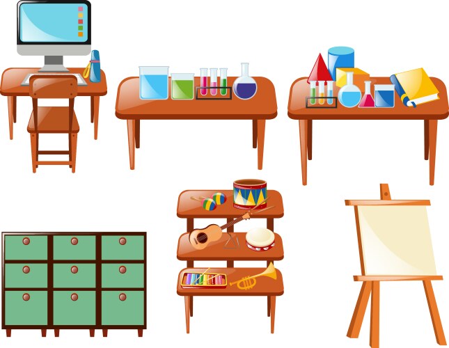 Square objects for children Royalty Free Vector Image