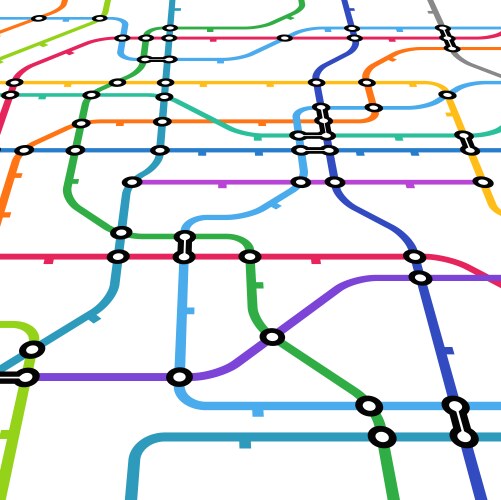 Abstract metro scheme background Royalty Free Vector Image