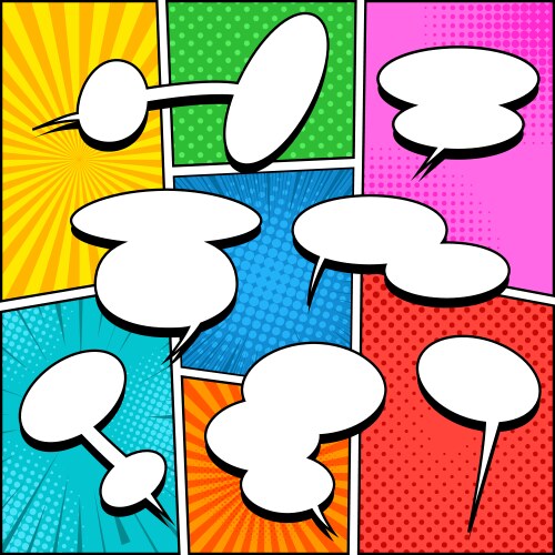 Comic strip background Royalty Free Vector Image