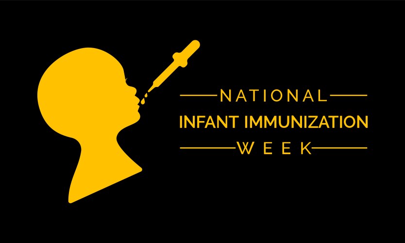 National infant immunization week observed every Vector Image