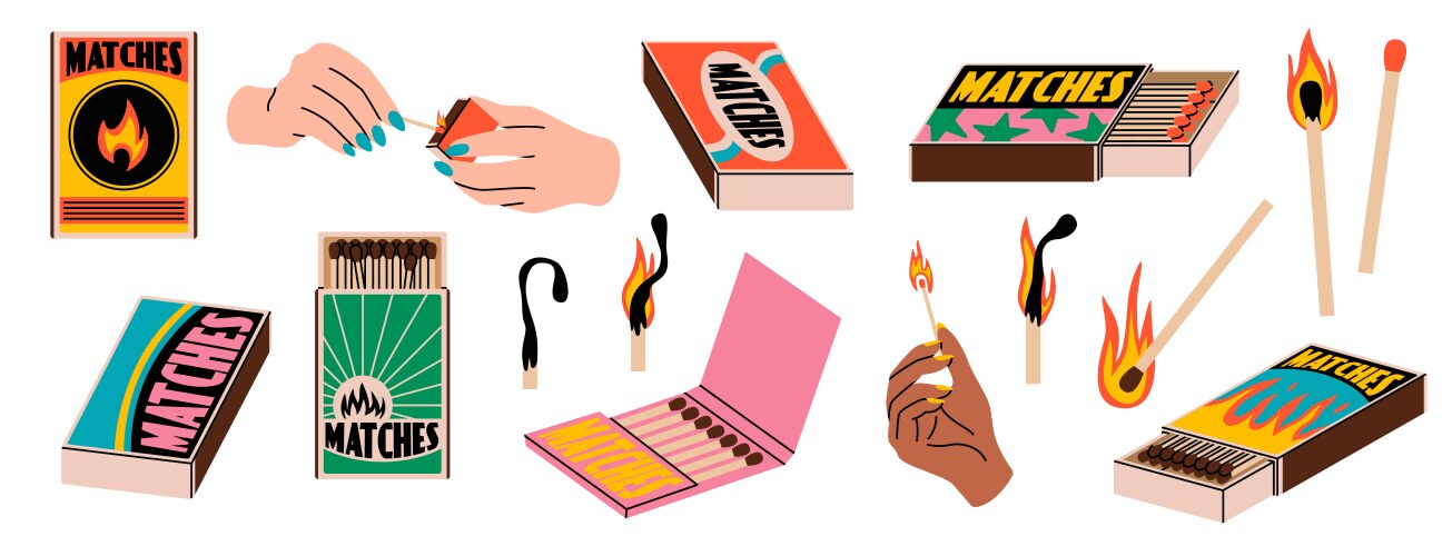 Matchbox Cartoon Vector Images (over 850)