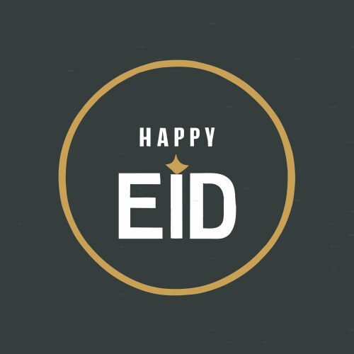 Happy eid Royalty Free Vector Image - VectorStock