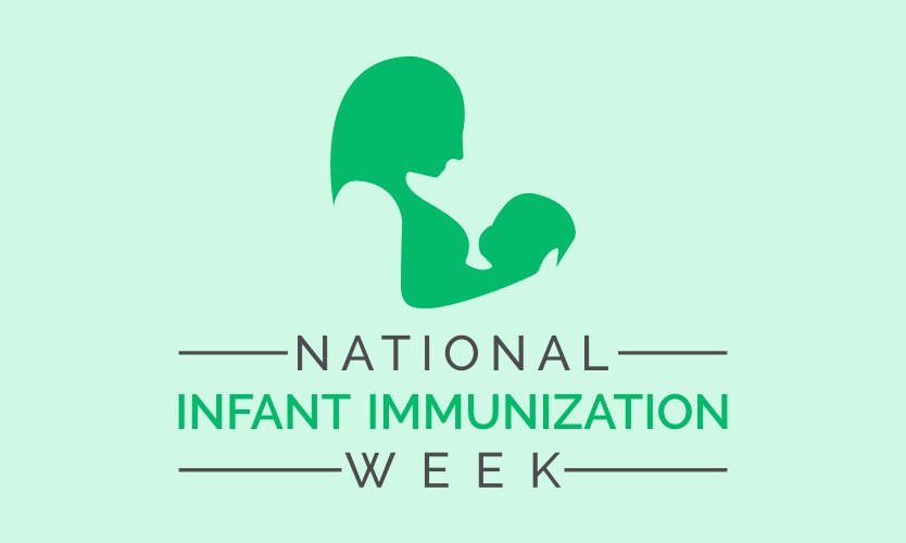 National infant immunization week observed every Vector Image