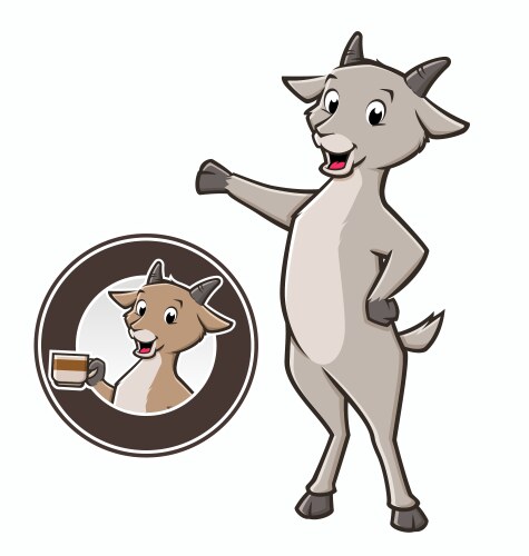 Cartoon gazelle Royalty Free Vector Image - VectorStock