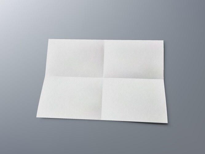 Folded paper sheet note with transparent shadow Vector Image