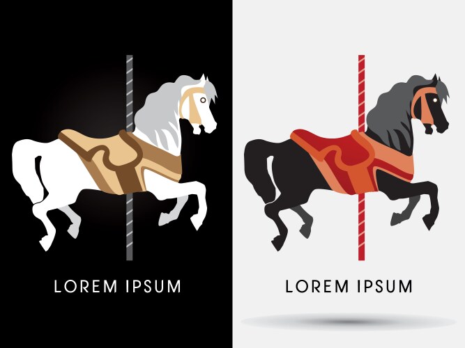Carousel Horse Vector Images (over 6,200)