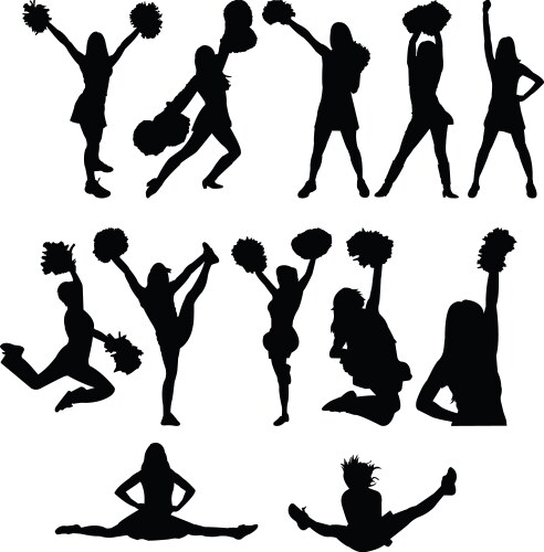Cheerleader Vector Images (over 4,100)