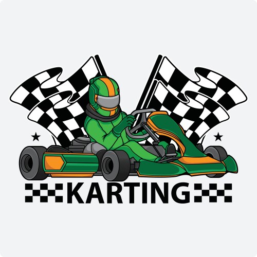 Go Kart Logo Racer Vector Images (over 140)