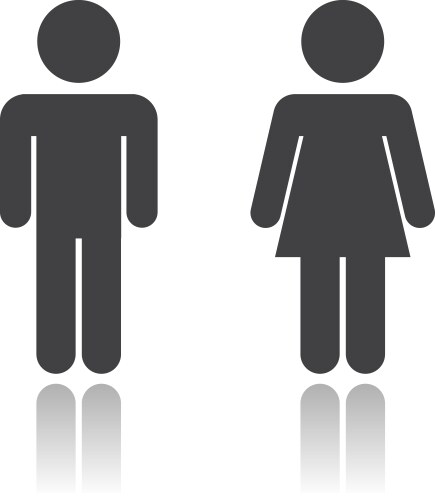 Men and women icon Royalty Free Vector Image - VectorStock