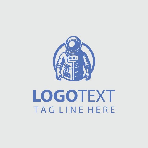 Astronaut logo Royalty Free Vector Image - VectorStock