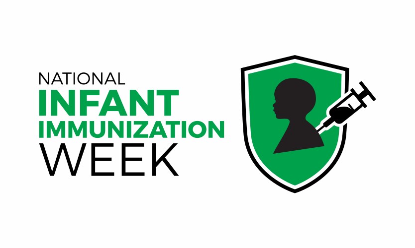 National infant immunization week observed every Vector Image