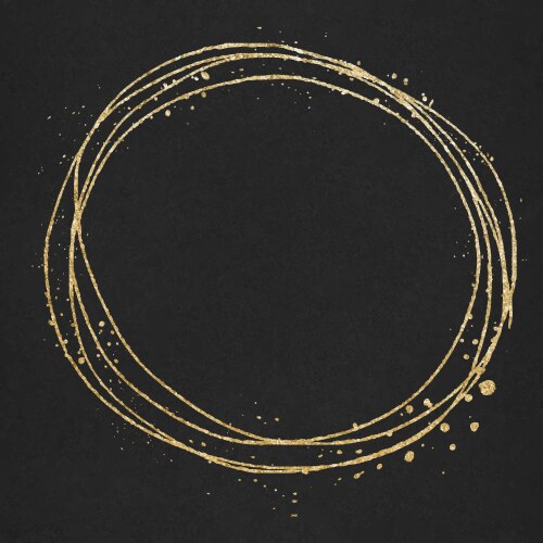 Gold effect border collection Royalty Free Vector Image