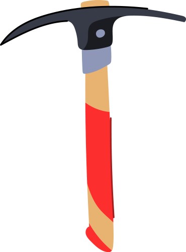 Rock pickaxe cartoon Royalty Free Vector Image