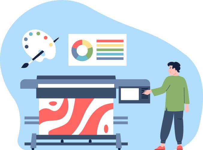 Printer Cartoon Vector Images (over 2,700)