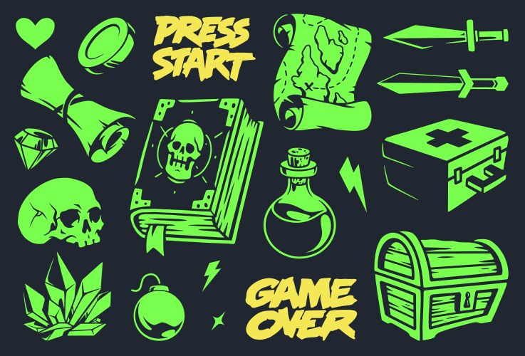 Gaming Stickers Vector Images (over 56,000)