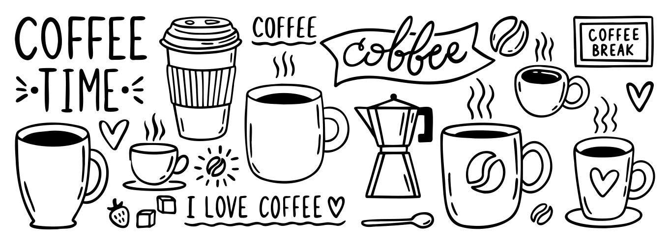 Coffee Cup Outline Vector Images (over 53,000)