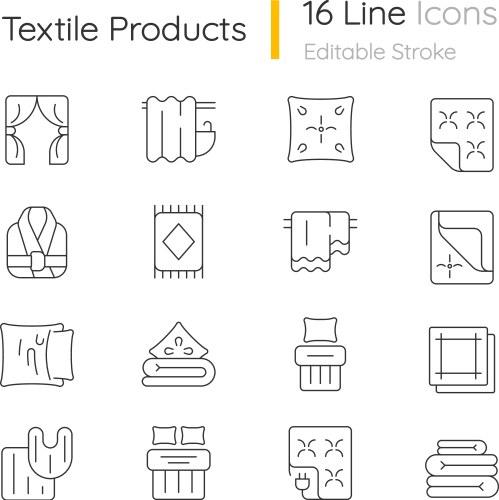 Textile care symbols set Royalty Free Vector Image