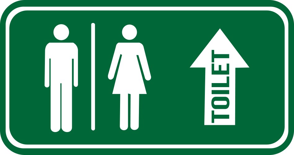 Toilet signage 001 Royalty Free Vector Image - VectorStock