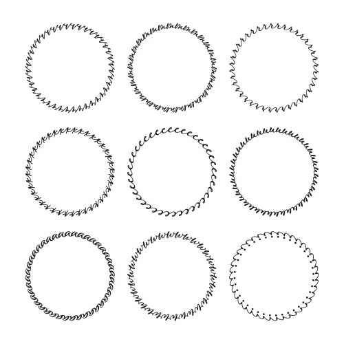 Colorful geometrical aztec round emblems set Vector Image