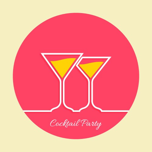 Cocktail party Royalty Free Vector Image - VectorStock