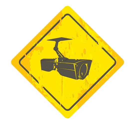 Outdoor surveillance cameras face recognition Vector Image