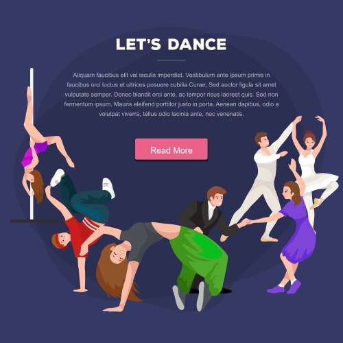 Group of people dancing street dance action Vector Image