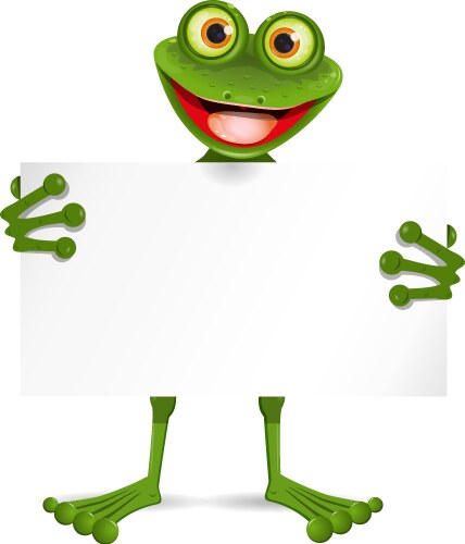Frog security guard Royalty Free Vector Image - VectorStock