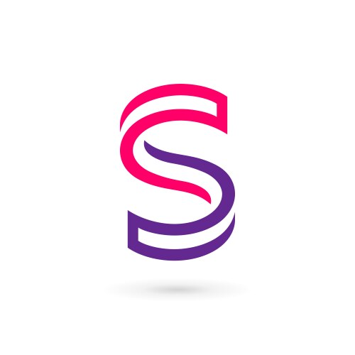 Letter S Logo Icon Template Royalty Free Vector Image