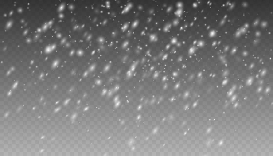 Realistic falling snow Royalty Free Vector Image