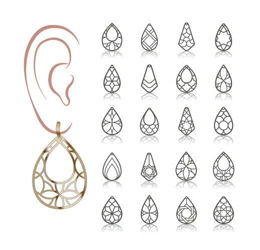 Laser Cut Earrings Vector Images (over 580)