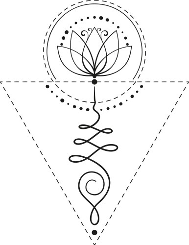 Assyrian ornament is a lotus motive vintage Vector Image