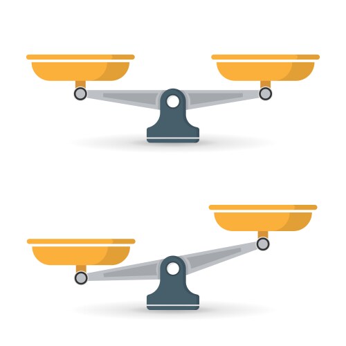 Set scales Royalty Free Vector Image - VectorStock