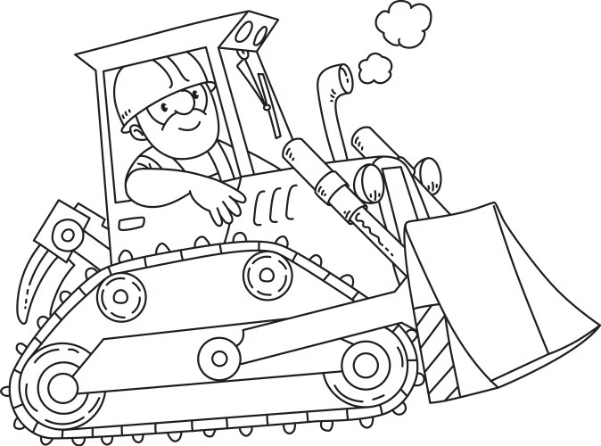 Simple Bulldozer Drawing Bulldozer Drawing Images Free Download On