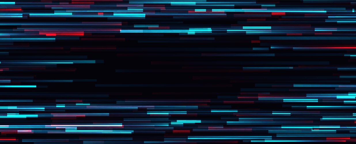 Futuristic neon glitch background glitched Vector Image