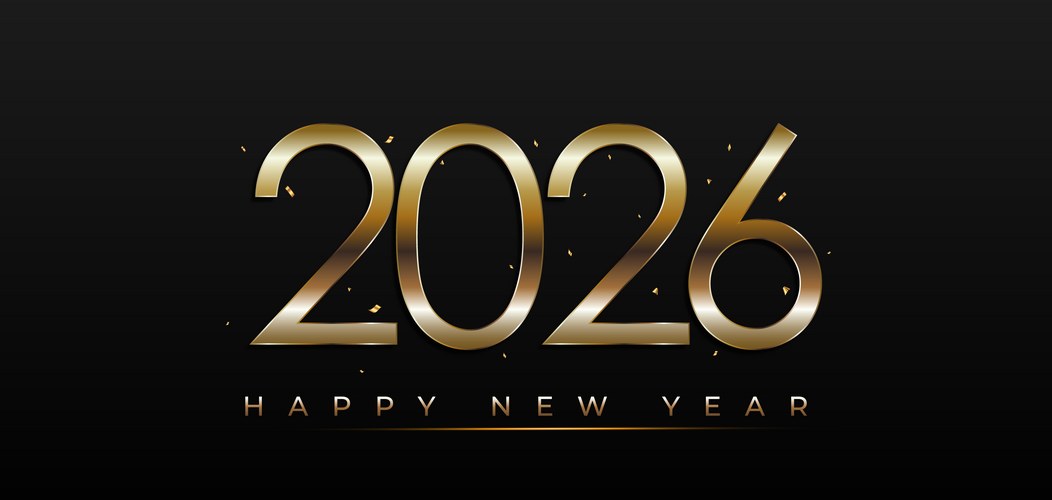 Blue Gradient 2026 New Year Celebration – Royalty-Free Vector | VectorStock