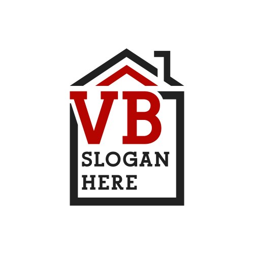 Patriotic vb logo initials letter winged Vector Image