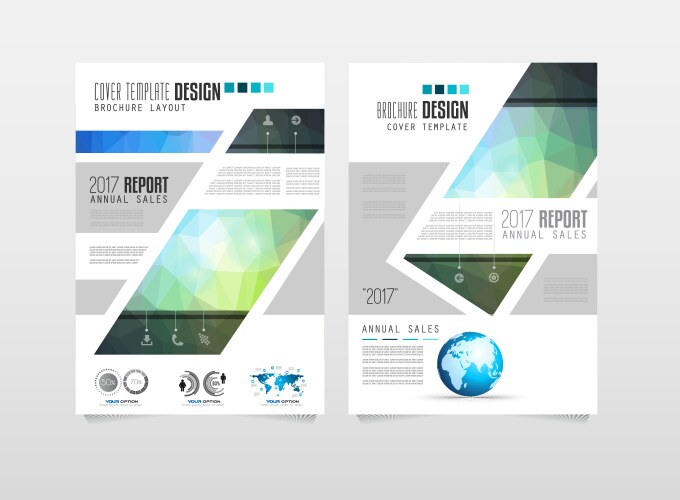 Hunting brochure flyers template design Royalty Free Vector