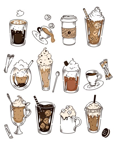 Kitchen equipment sketch Royalty Free Vector Image