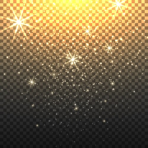 Gold glitter stardust background Royalty Free Vector Image