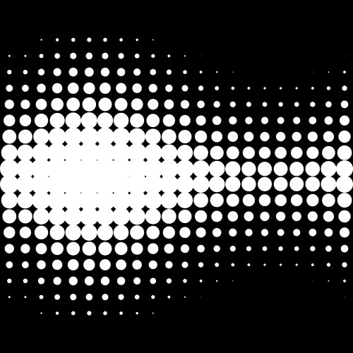 Seamless pattern white polka dots black background