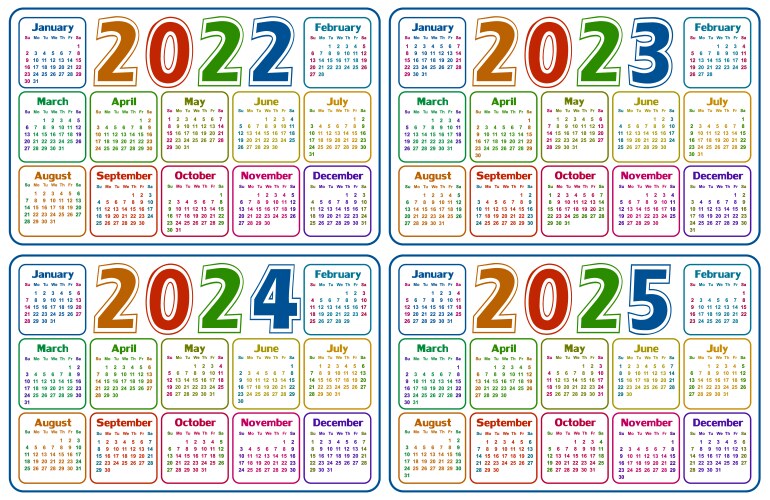 Calendar for 2022 Royalty Free Vector Image - VectorStock