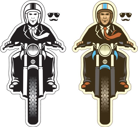 Ride or die hand drawn racer helmet Royalty Free Vector