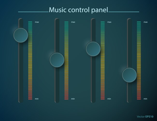 Volume control Royalty Free Vector Image - VectorStock