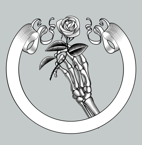 Skeleton Holding Rose Vector Images (over 180)