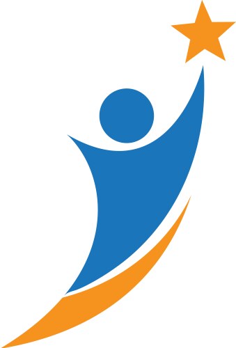 Woman power care success logo icon symbol Vector Image