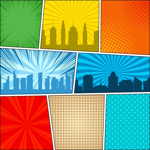 Comic Night City Vector Images (over 360)