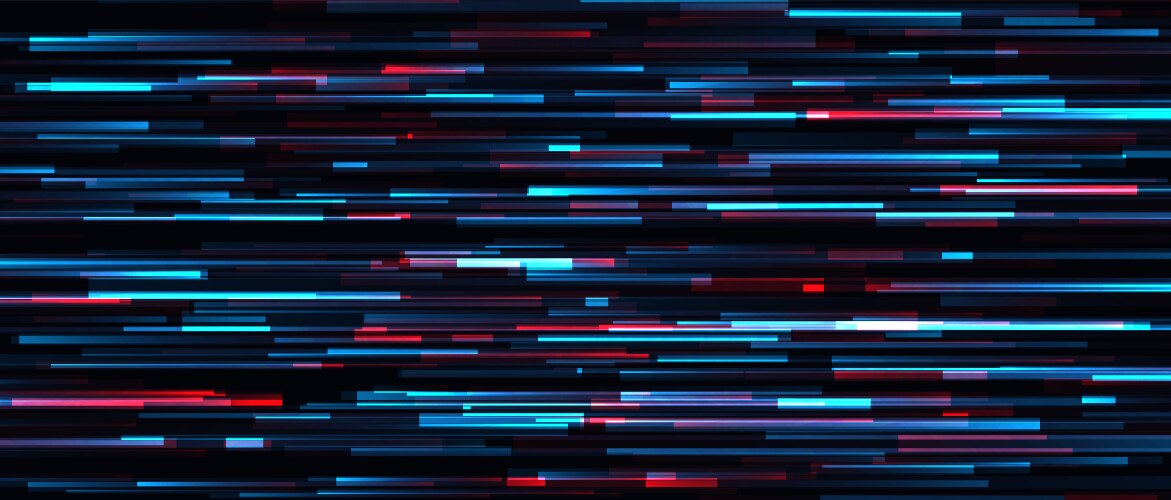 Futuristic neon glitch background glitched Vector Image