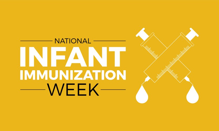 National infant immunization week observed every Vector Image