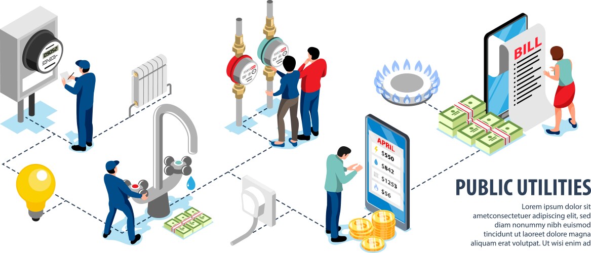 Isometric Utilities Vector Images (over 1,600)